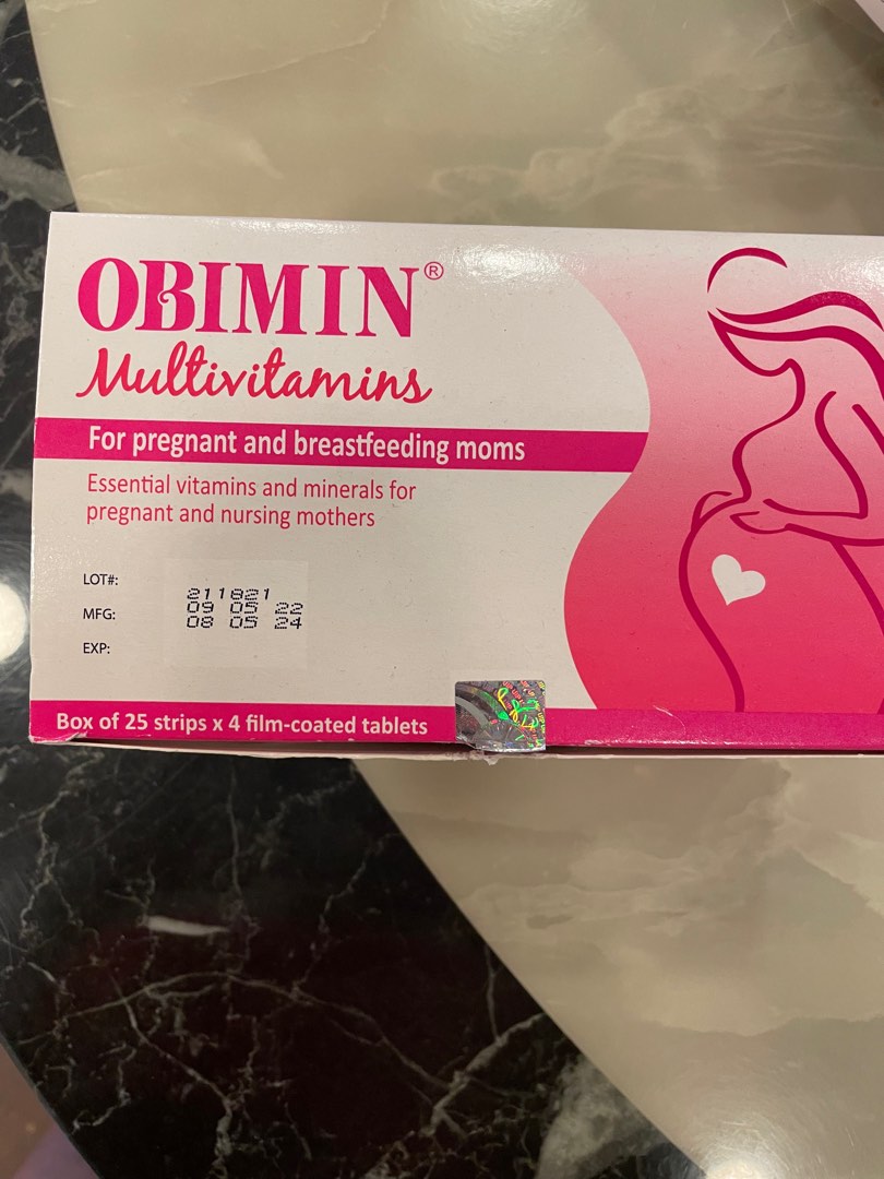 Obimin prenatal multivitamins (10 strips only!), Health & Nutrition ...