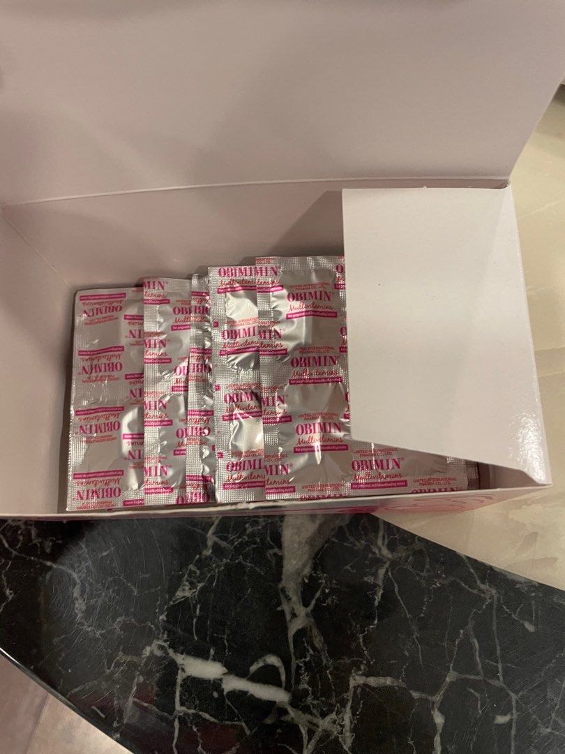 Obimin prenatal multivitamins (10 strips only!), Health & Nutrition ...