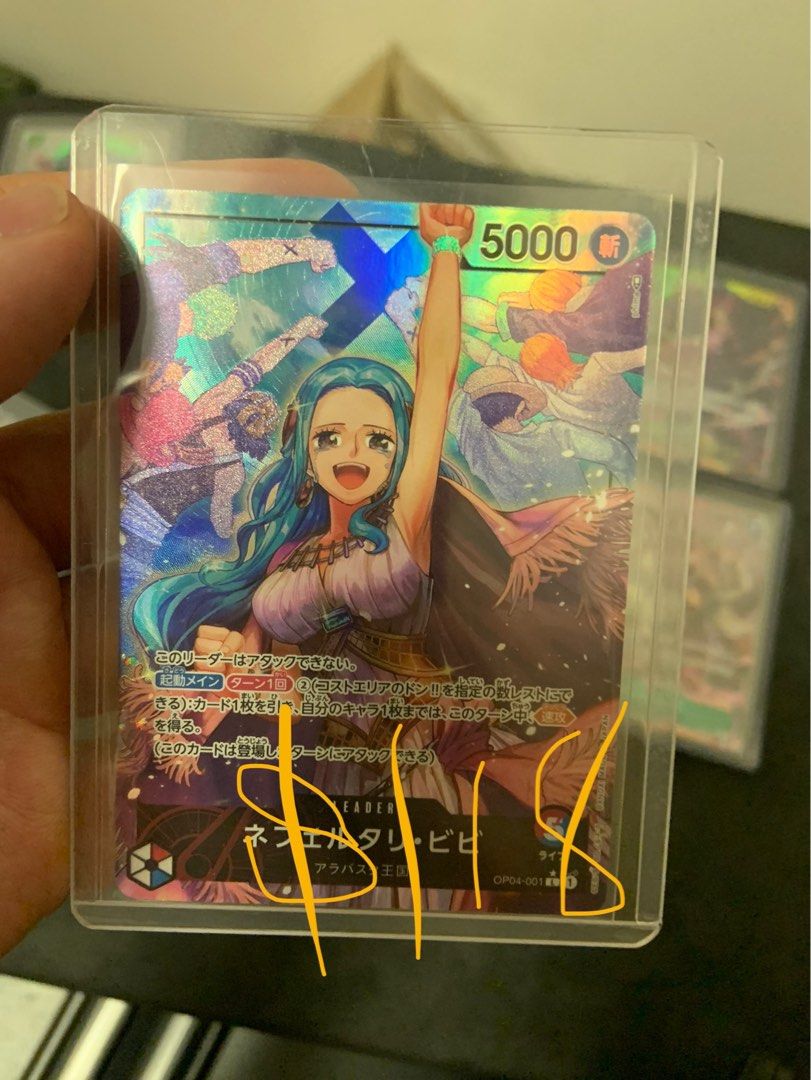 One Piece Cards Game - OP04 ViVi Leader, Hobbies & Toys, Toys & Games ...