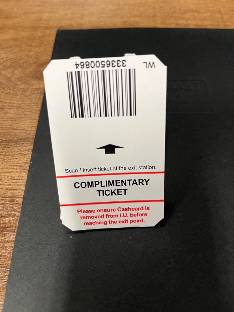 One Shenton Carpark Complimentary Ticket, Everything Else on Carousell