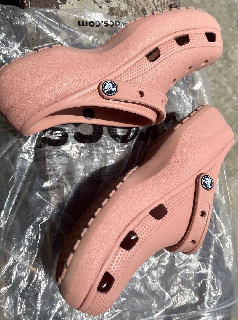 Original Crocs Platform Pale Blush Size W9 on Carousell