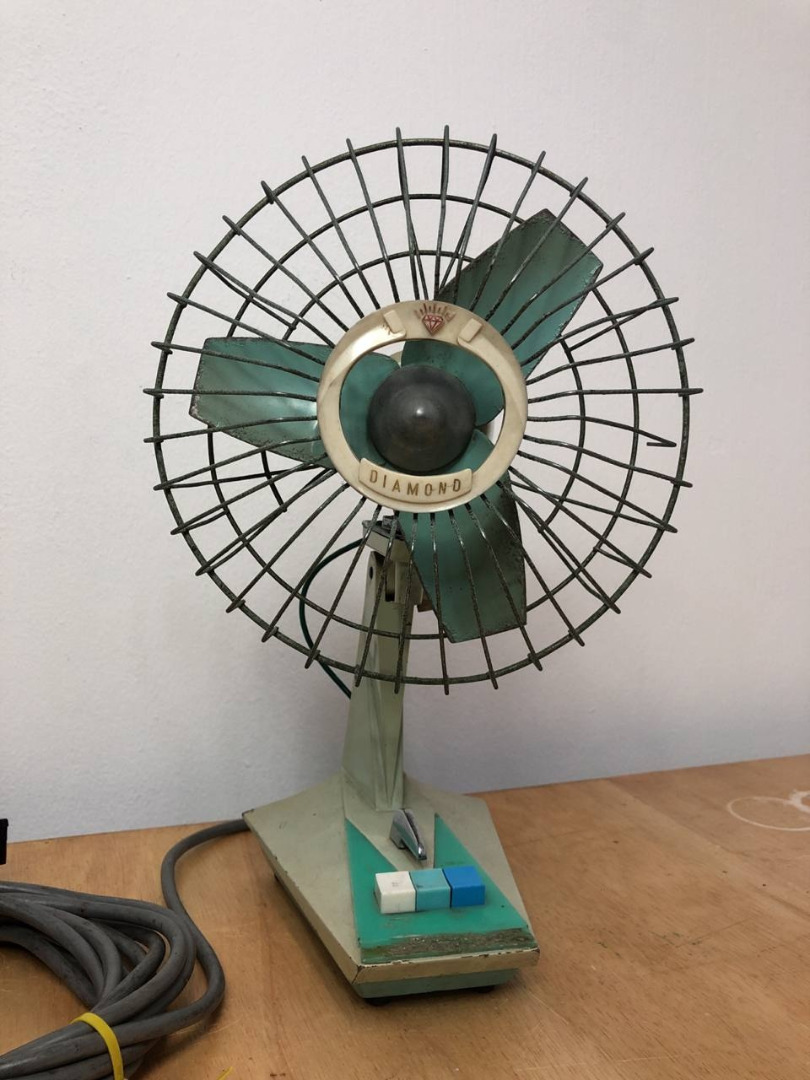 original DIAMOND desk fan, Furniture & Home Living, Lighting & Fans ...