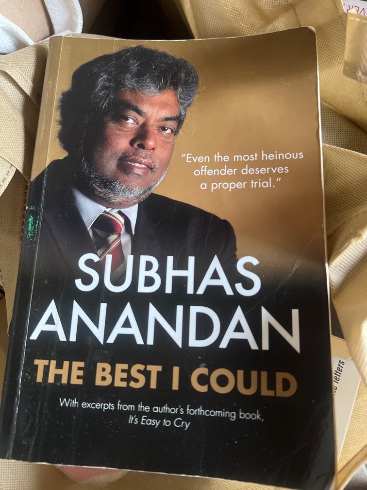 ORIGINAL Subhas Anandan The Best I Could Storybook Book Non fiction ...