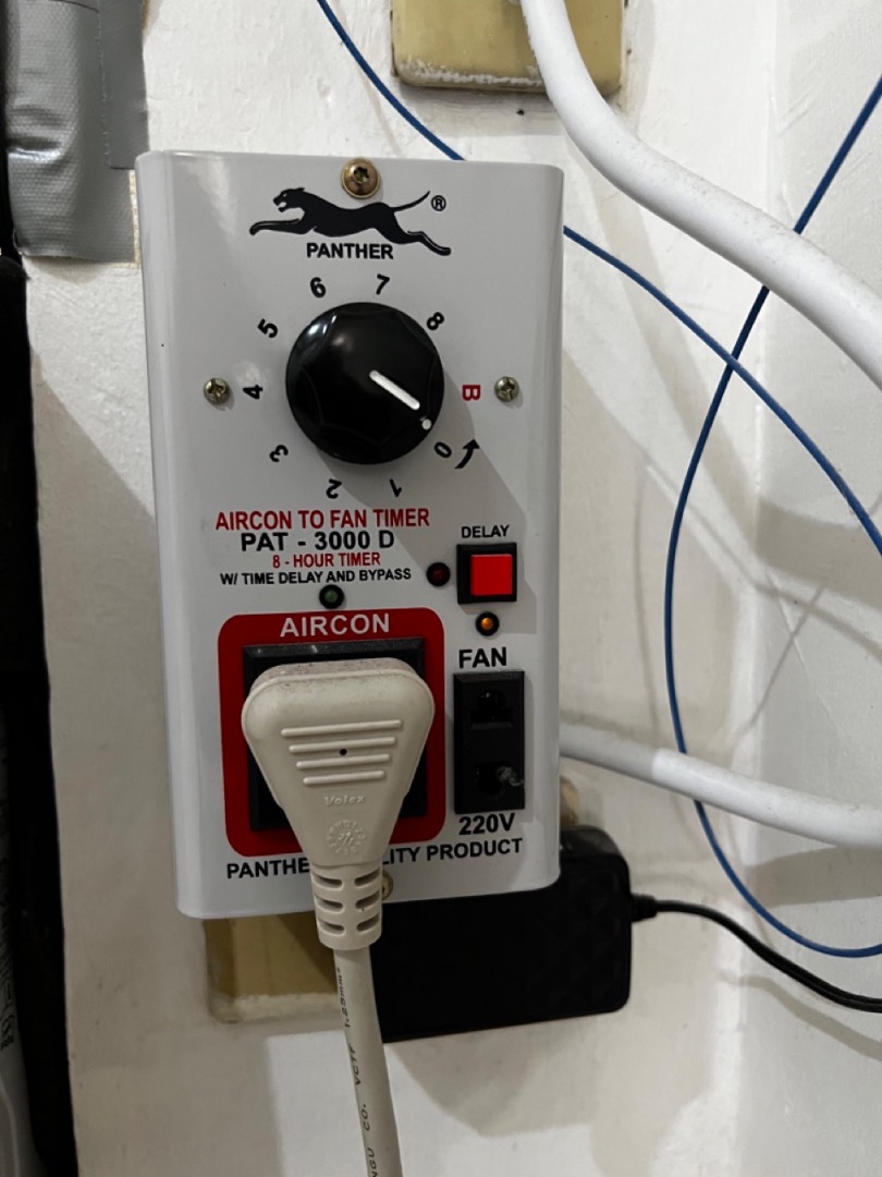 Panther Aircon-to-Fan Timer with Power on Delay on Carousell