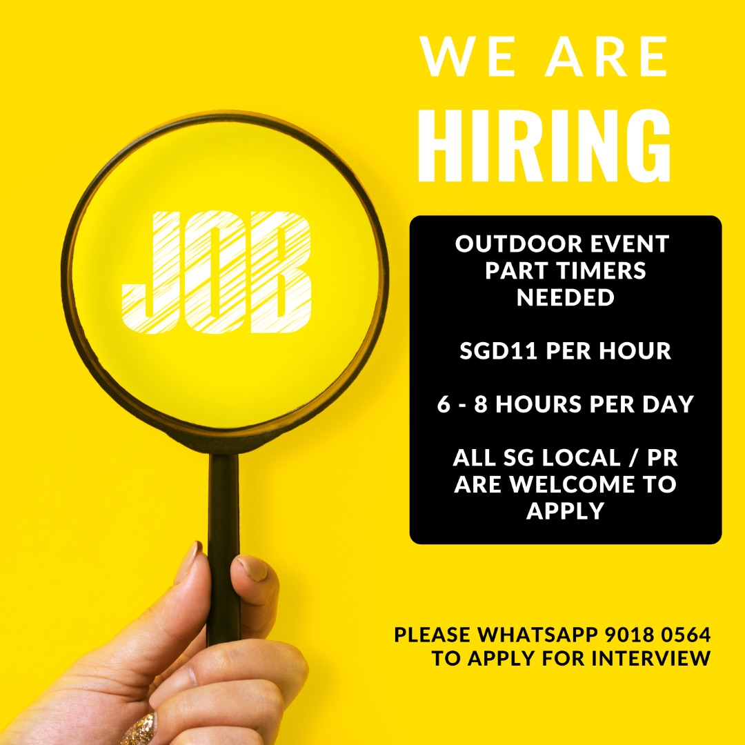 PART-TIME OUTDOOR F1 EVENT CREWS NEEDED ( ONLY LOCAL & PRs ), Jobs ...