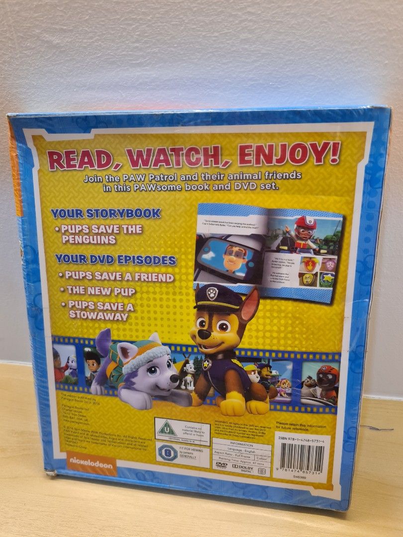 Paw Patrol Story Book& DVD, Hobbies & Toys, Books & Magazines, Children ...