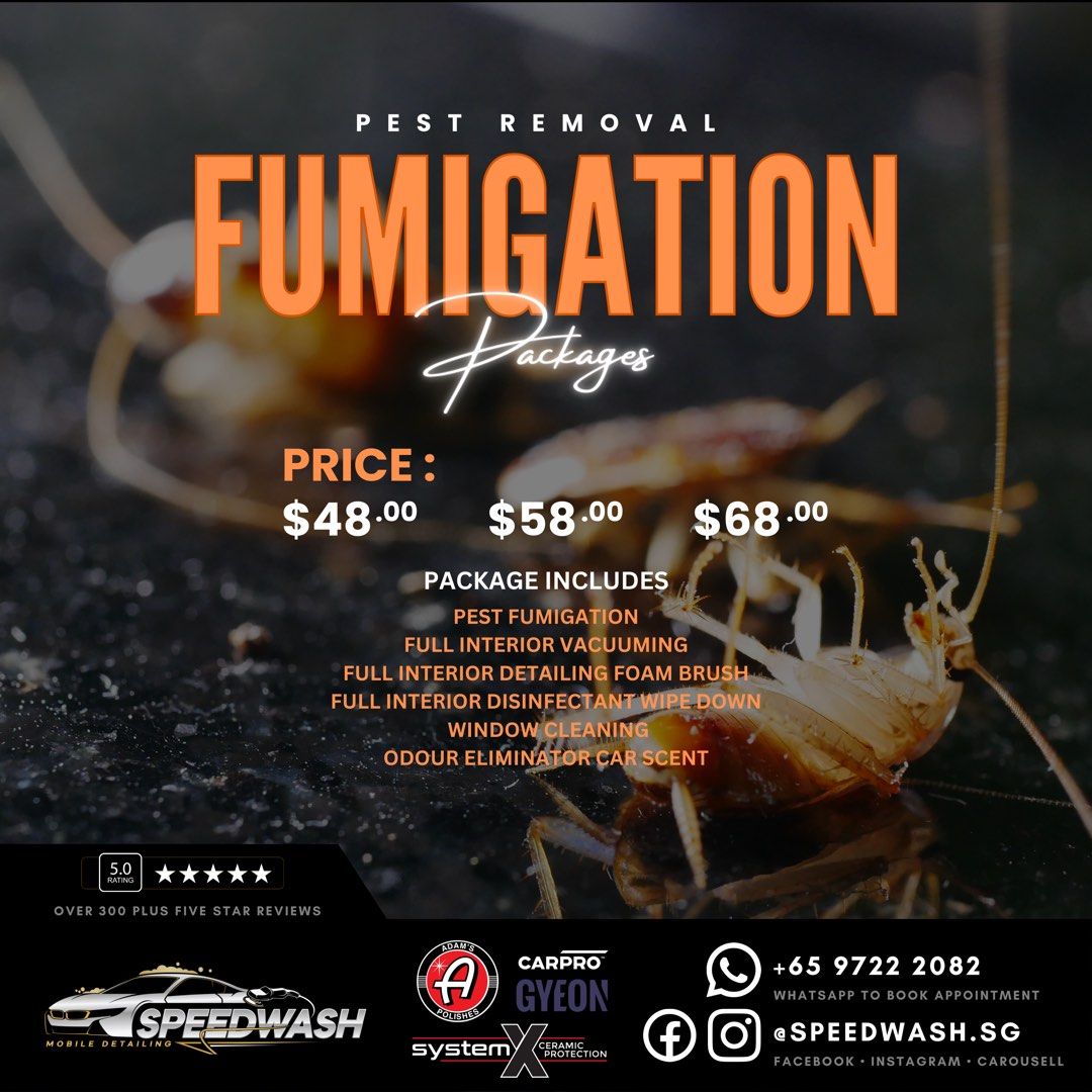 Pest Fumigation / Roaches / Disinfectant, Car Accessories, Car ...