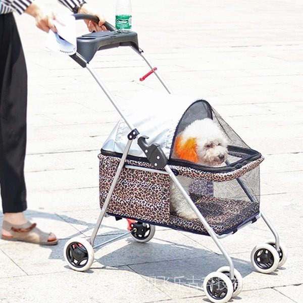 Pet Cart dog cart Walk cat trolley Pet Car Small folding light portable ...