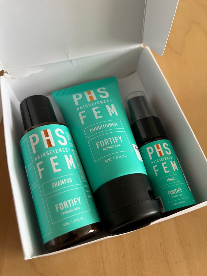 PHS HAIRSCIENCE FEM Daily Regime Hair Care Starter Kit , Beauty ...