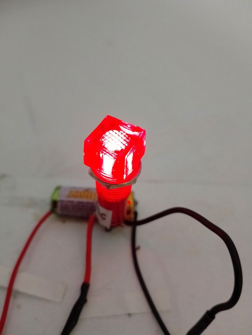 PILOT BULB 12V SQUARE HEAD 10mm 2-PIN (1-PC per ORDER), SIGNAL ...