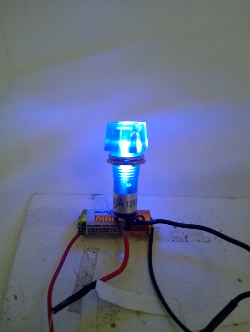 PILOT BULB 12V SQUARE HEAD 10mm 2-PIN (1-PC per ORDER), SIGNAL ...