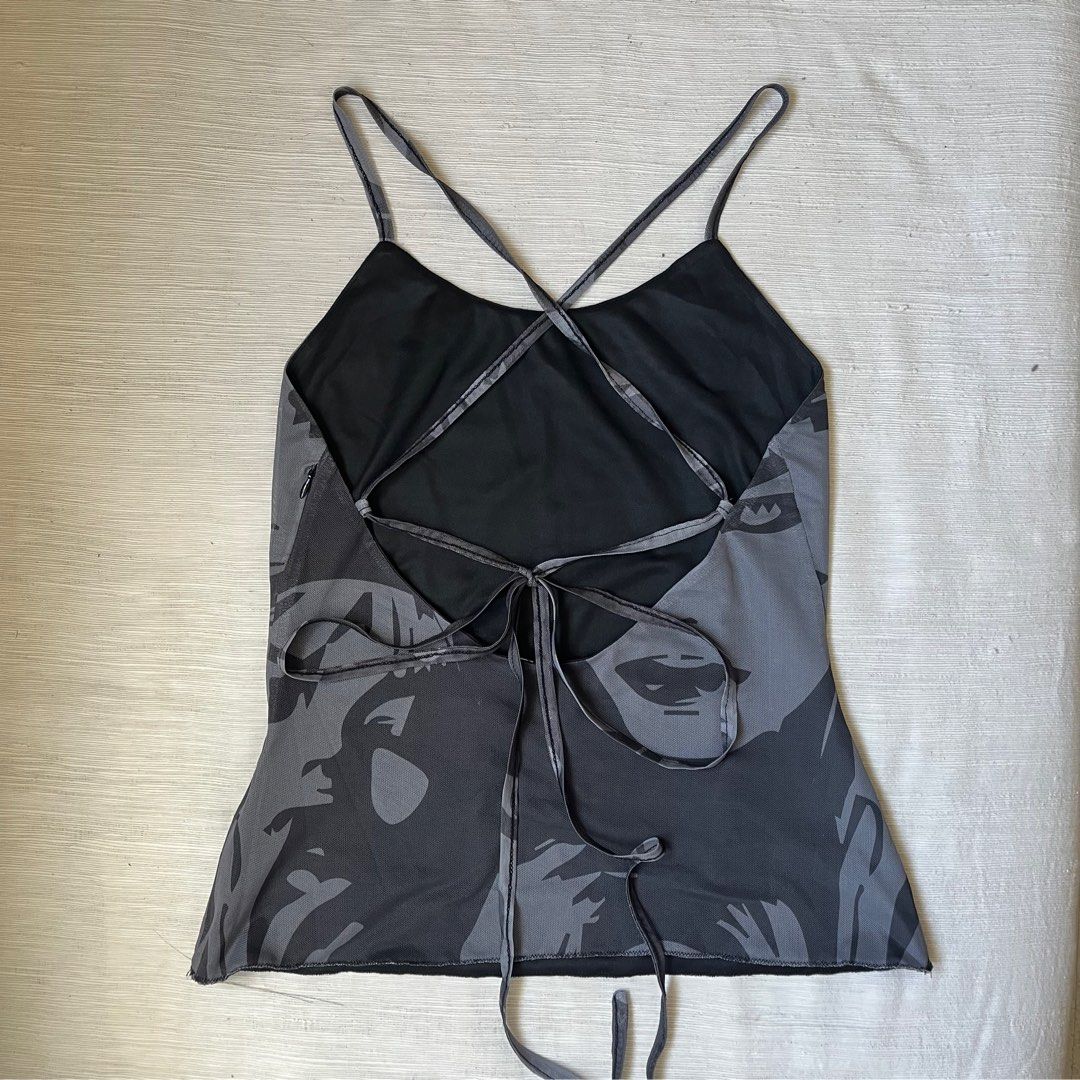 Plop apparels Lilith top vintage y2k screen print, Women's Fashion ...