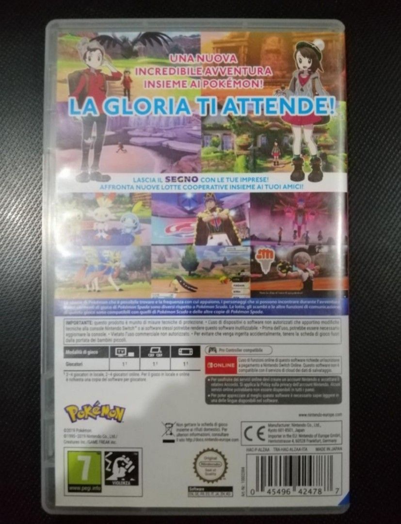 Pokemon Spada for Nintendo Switch, Video Gaming, Video Games, Nintendo ...