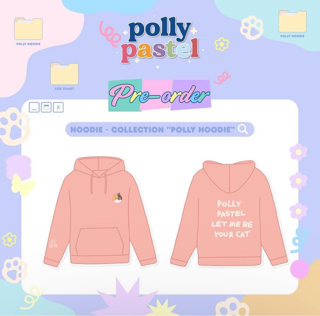 polly pastel pink hoodie build jakapan, Hobbies & Toys, Memorabilia ...