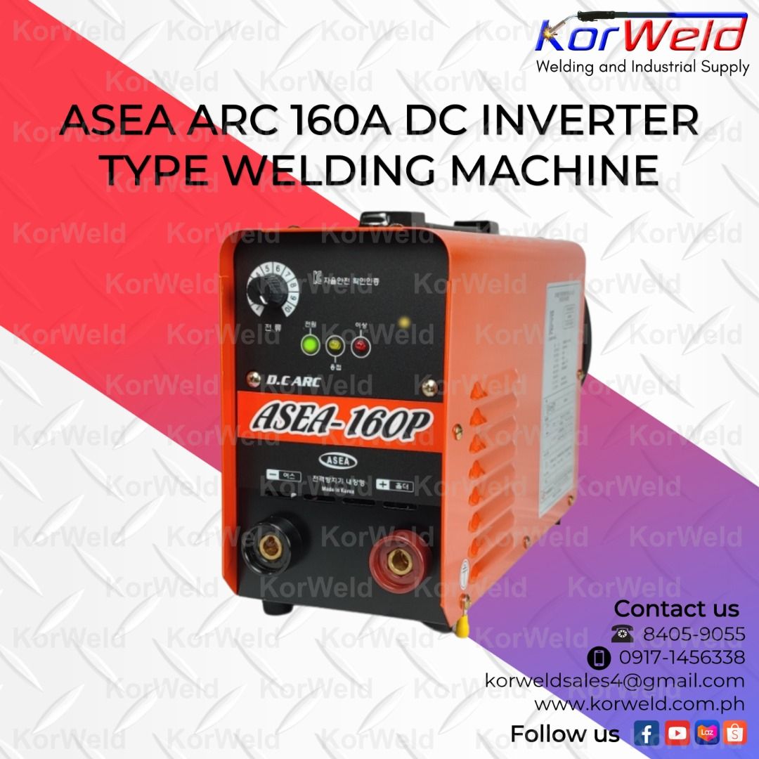 Portable Welding Machine ASEA ARC 160A Inverter Type, Commercial ...