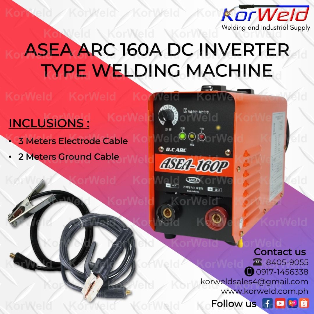 Portable Welding Machine ASEA ARC 160A Inverter Type, Commercial ...