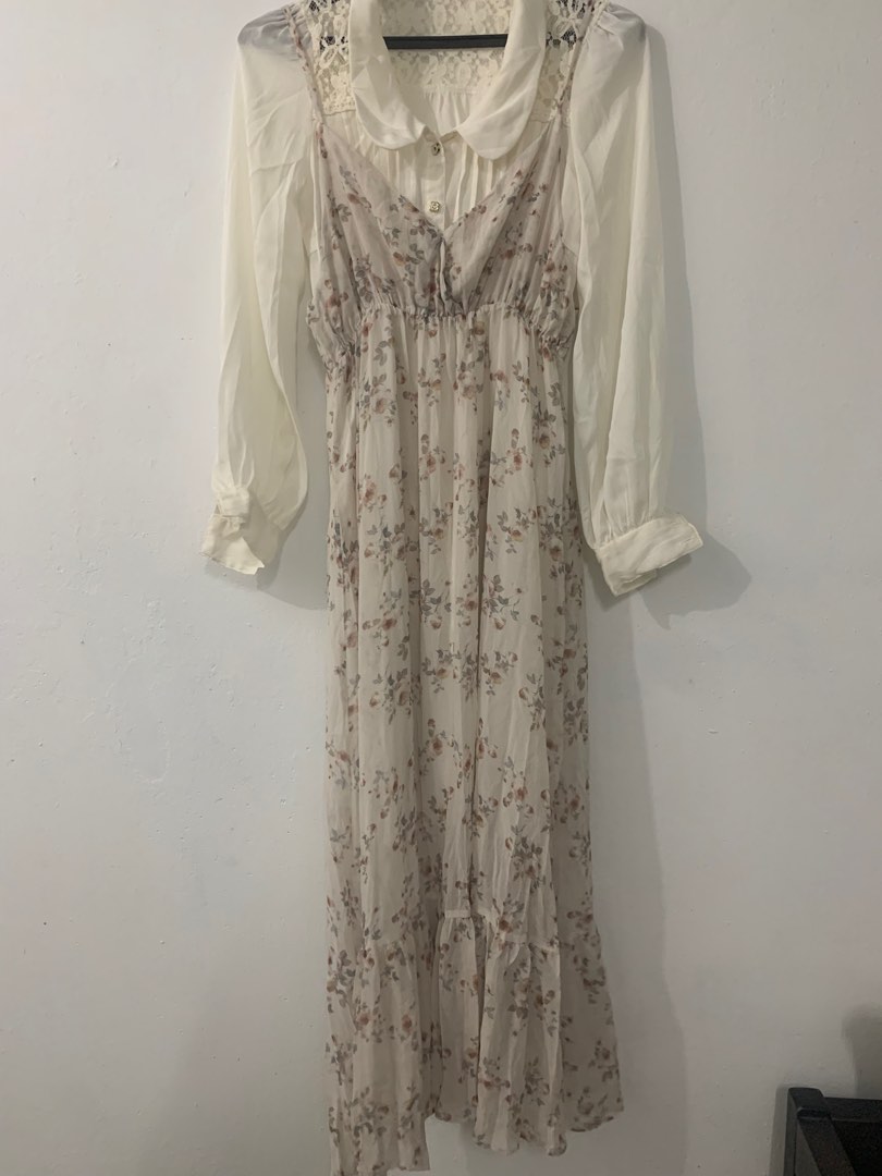 Pre-Loved Dress & Blouse (Set), Women's Fashion, Dresses & Sets ...