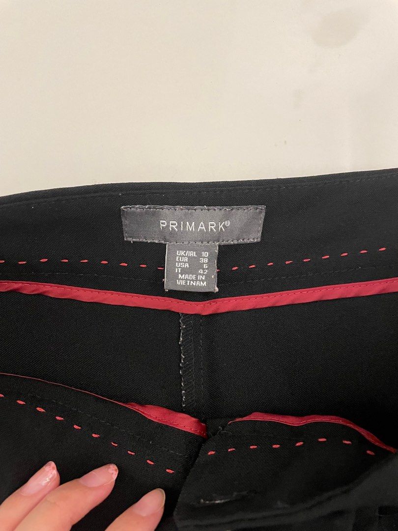 Primark Black Slacks, Women's Fashion, Bottoms, Other Bottoms on Carousell