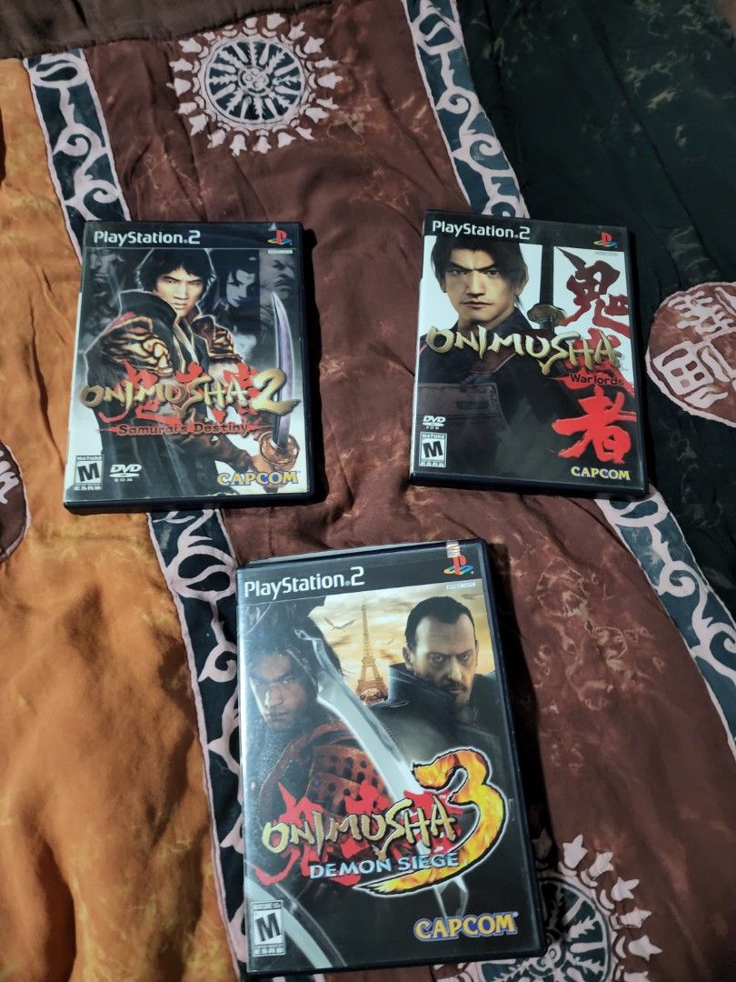 PS2 ONIMUSHA 1 2 3, Video Gaming, Video Games, PlayStation on Carousell