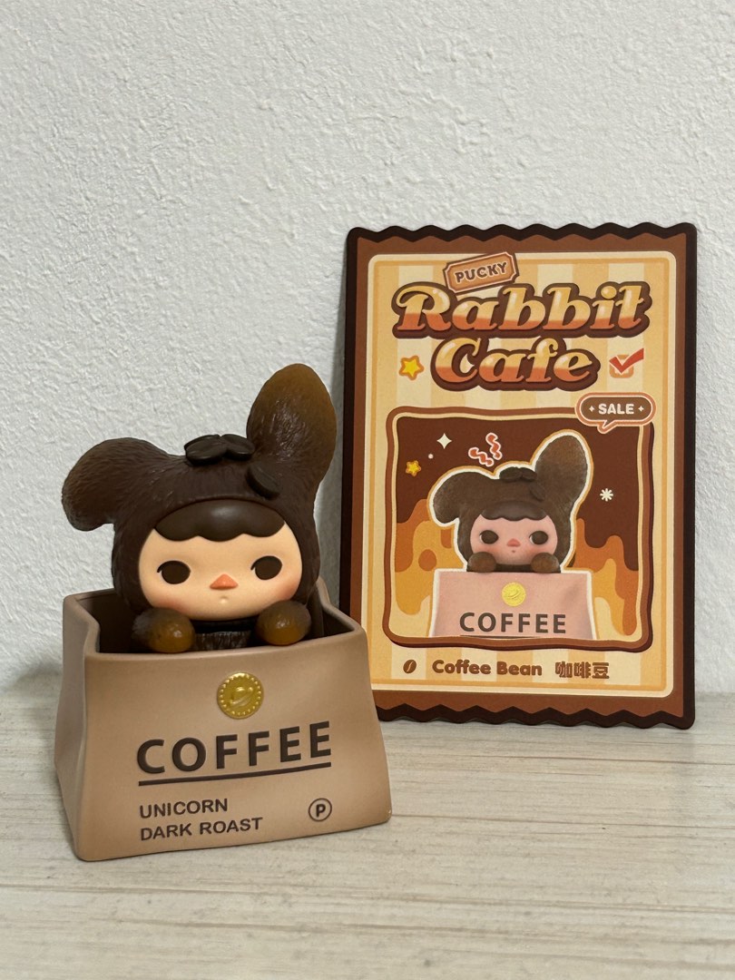 Pucky Rabbit cafe - coffee bean, Hobbies & Toys, Toys & Games on Carousell