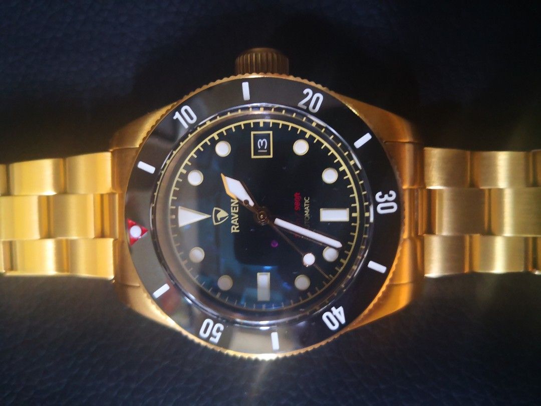 Raven Vintage Gold Dive Watch (Limited Edition) on Carousell