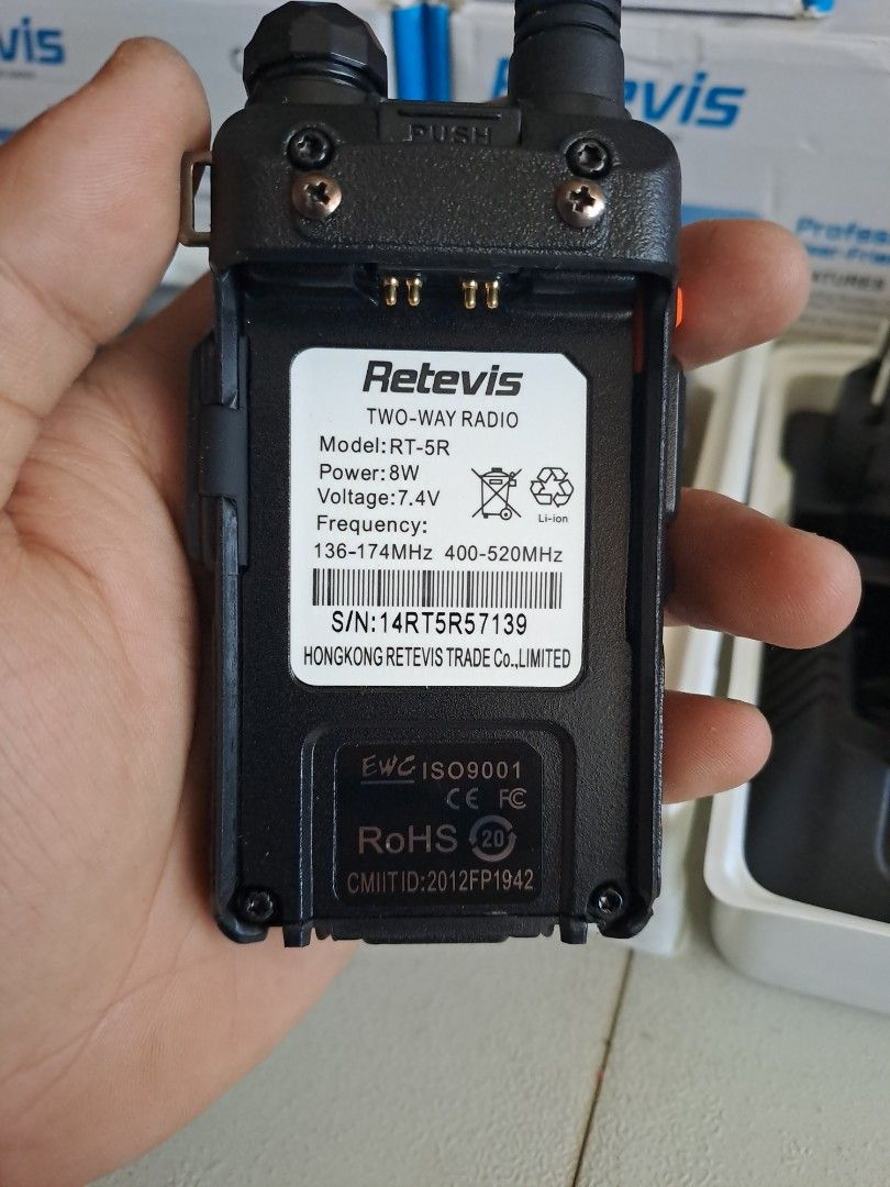 Retevis RT-5R FM transciever Walkie talkie Set of 3, Mobile Phones ...