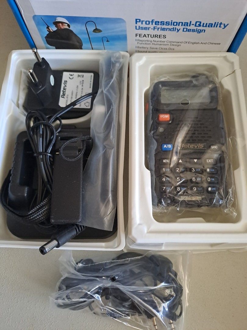 Retevis RT-5R FM transciever Walkie talkie Set of 3, Mobile Phones ...