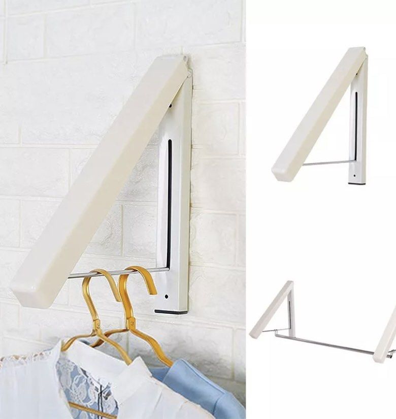 Retractable Hanging Clothes Rack, Furniture & Home Living, Home ...
