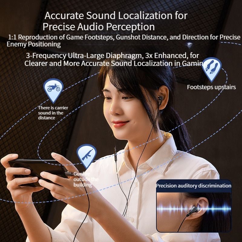 Rtako Whale Cavity Sound Quality Earphones with Microphone, compatible ...