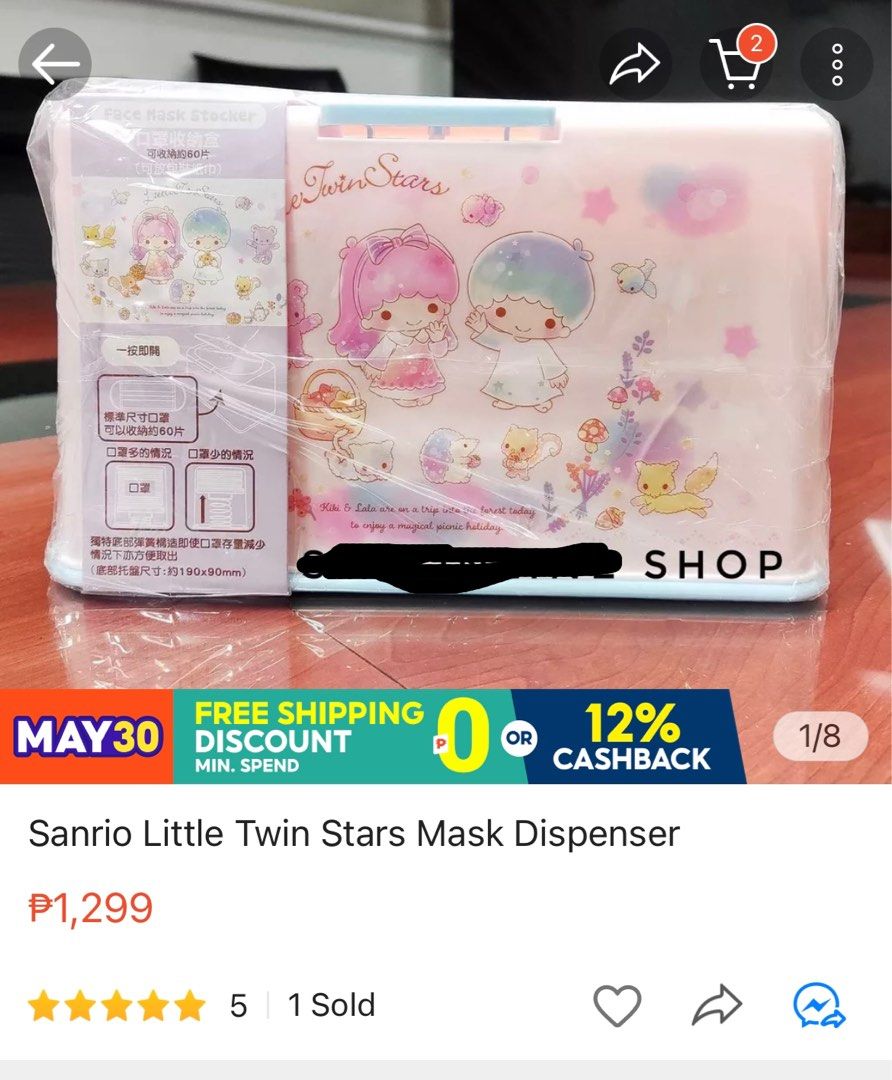 SANRIO BNEW LTS FACE MASK STOCKER on Carousell