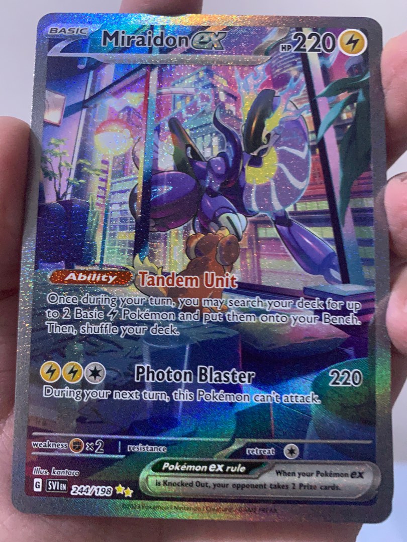 Scarlet & Violet Miraidon ex 244/198, Hobbies & Toys, Toys & Games on ...