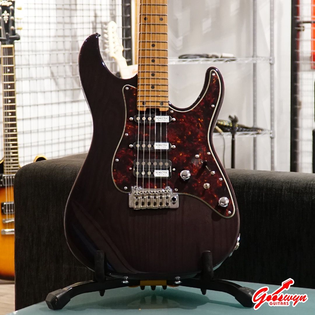 Schecter Japan BH1-STD-24/RM Roasted Maple See Thru Black (Brand New ...