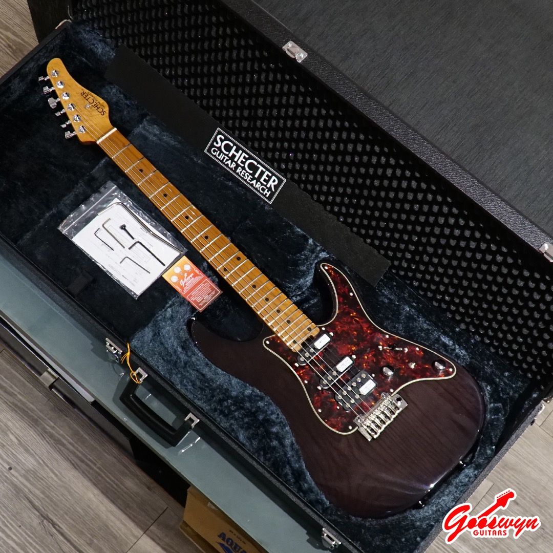 Schecter Japan BH1-STD-24/RM Roasted Maple See Thru Black (Brand New), Hobbies & Toys, Music ...