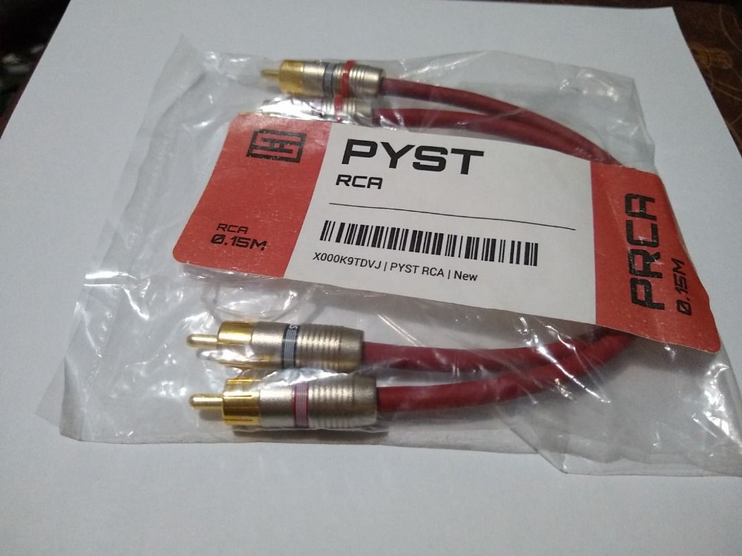 Schiit PYST RCA Interconnect 6" / 15.24cm Gold Terminals Composite ...