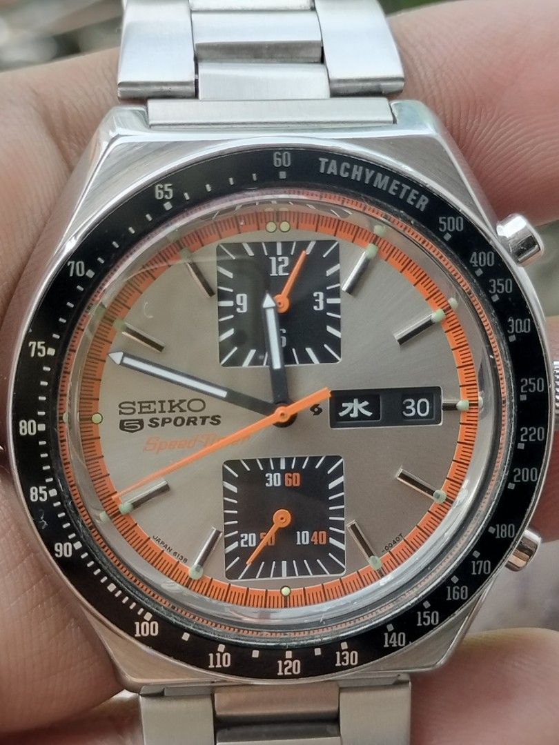 Seiko 5 sports speed timer, Men's Fashion, Watches & Accessories ...
