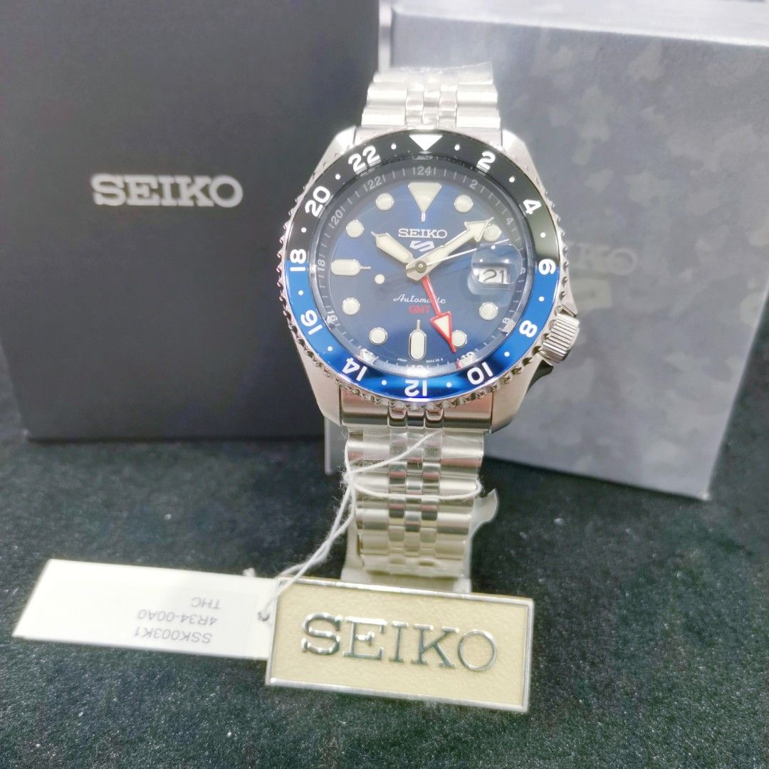 Seiko GMT SSK003 Automatic, Men's Fashion, Watches & Accessories ...