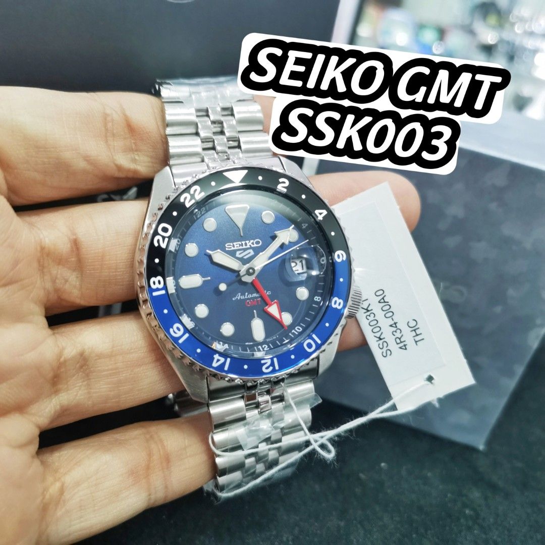 Seiko GMT SSK003 Automatic, Men's Fashion, Watches & Accessories ...