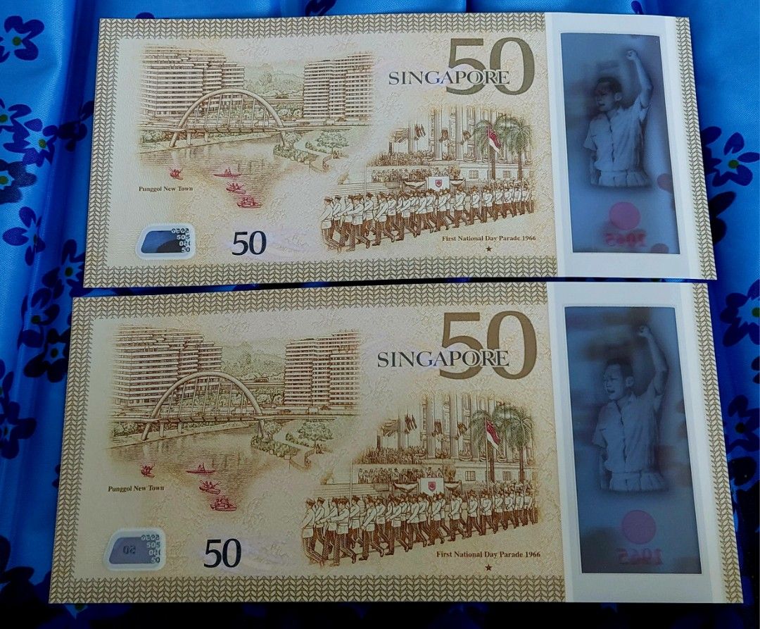 SG50 Authentic Commemorative currency $50 notes, Hobbies & Toys ...