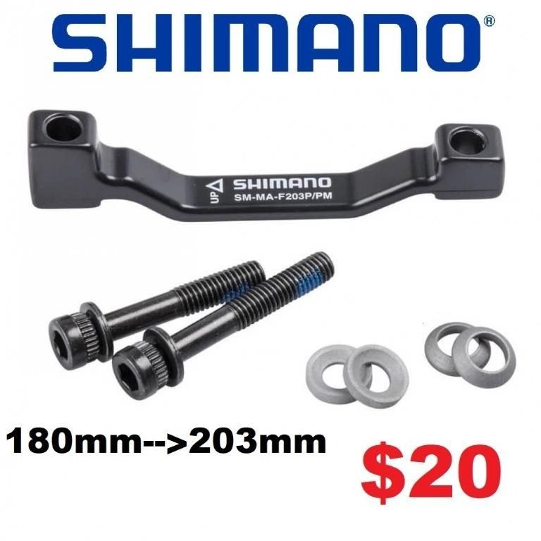 Shimano F203P/Pm Disc Brake Adaptor 180 to 203mm ----MT2 MT4 MT5 MT5e ...