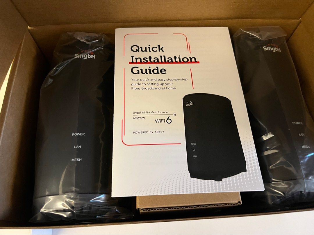 Singtel WI-FI 6 Mesh Extender (Dual Pack), TV & Home Appliances, Other ...