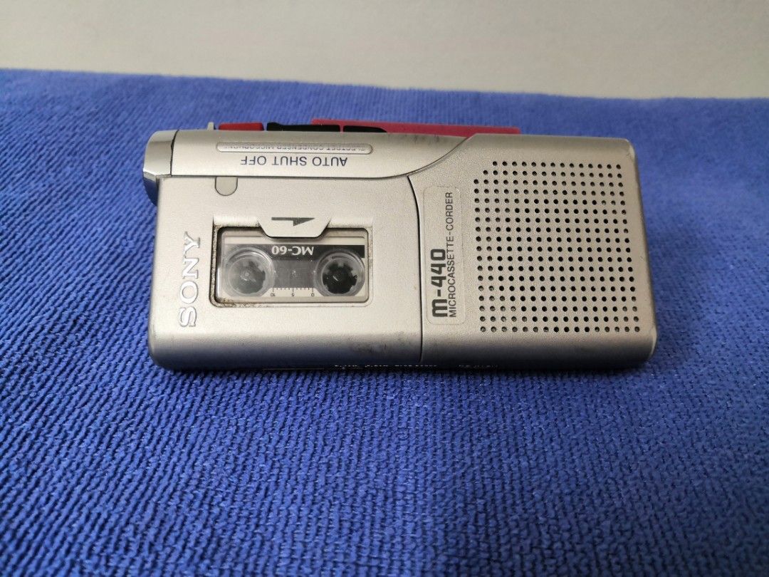 Sony M-440 Microcassette Recorder, Audio, Voice Recorders on Carousell