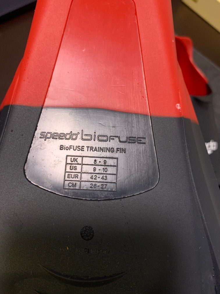Speedo bio fuse fins, Sports Equipment, Sports & Games, Water Sports on ...