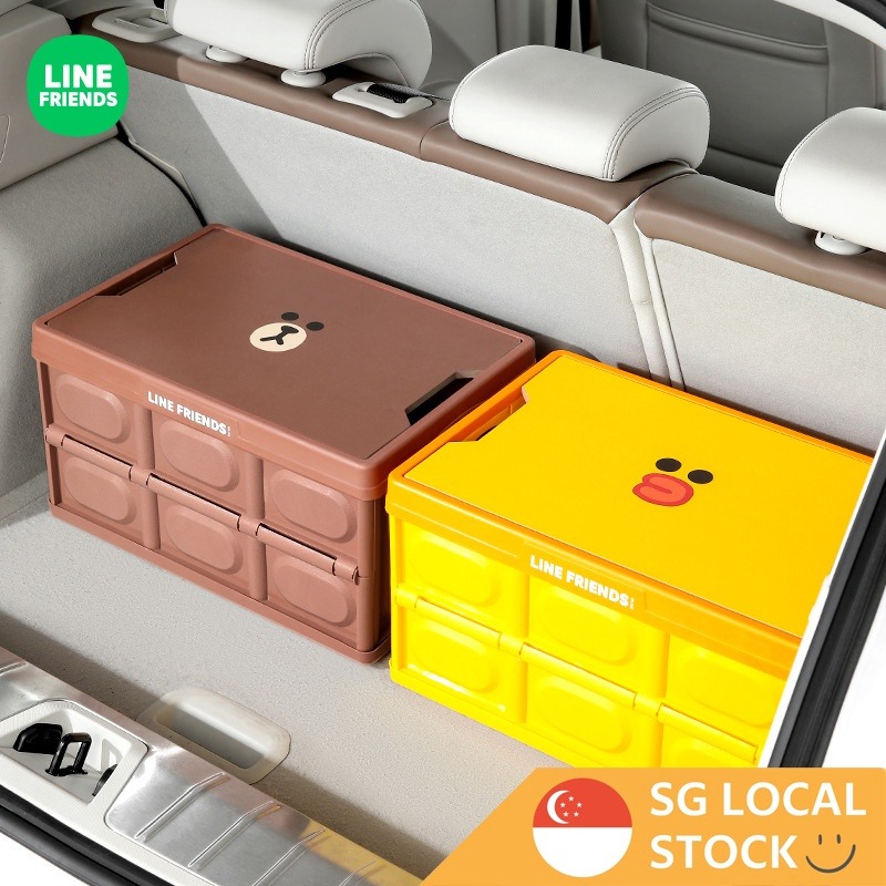 Storage Box Foldable Stackable Collapsible Car Boot Storage Box ...