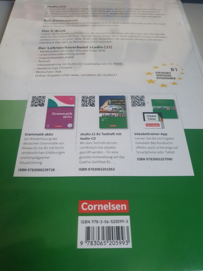 Studio 21 B1 German textbook (for NUS LAG4201/2) Das Deutschbuch ...