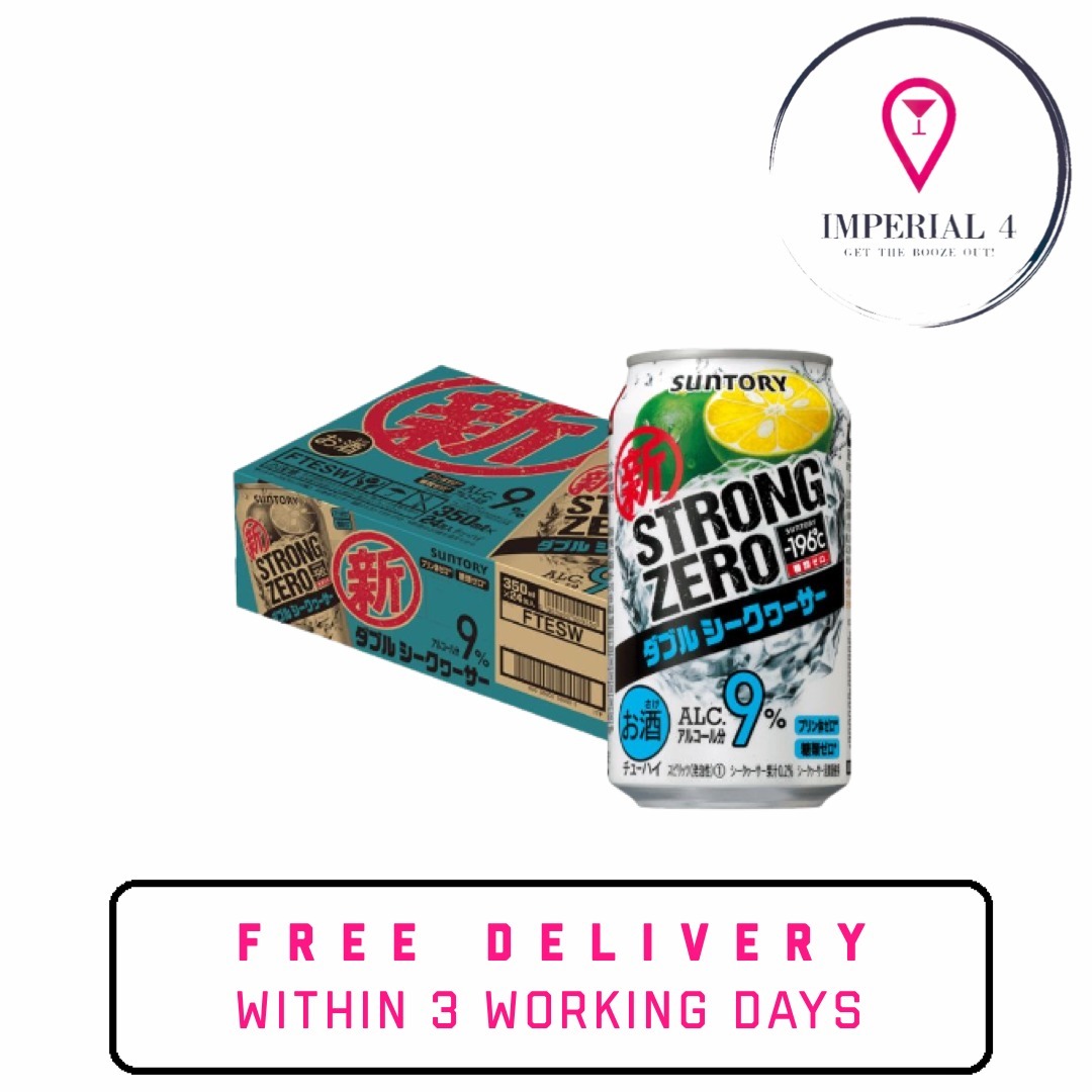 Suntory Strong Zero Lime - 24X350ML, Food & Drinks, Alcoholic Beverages ...