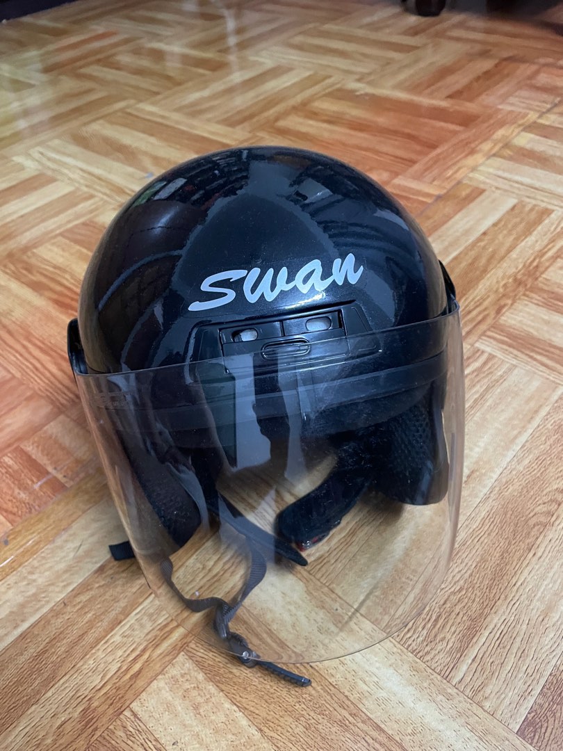 Swan Helmet Black (Original), Men's Fashion, Watches & Accessories, Cap ...