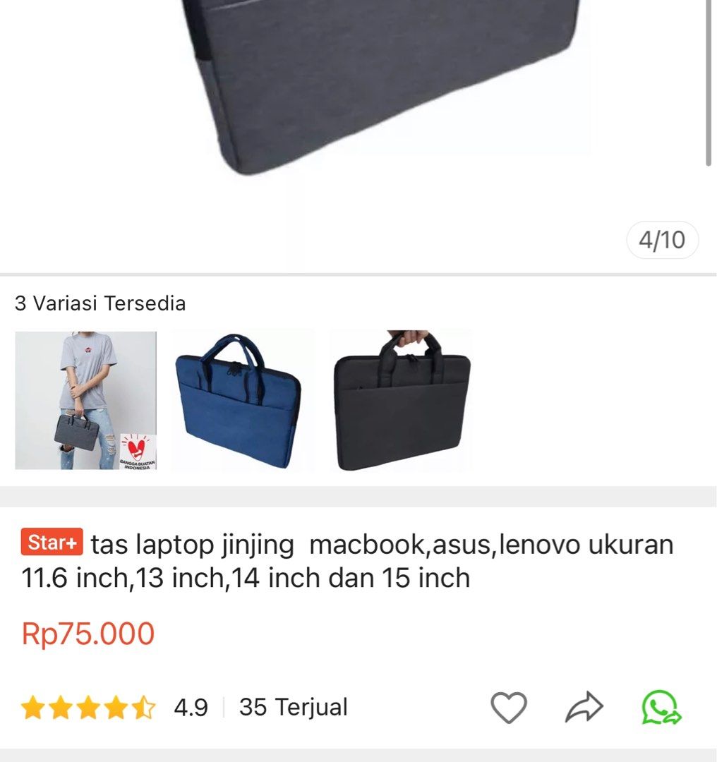 tas laptop jinjing macbook,asus,lenovo ukuran 11.6 inch, Barang Mewah ...