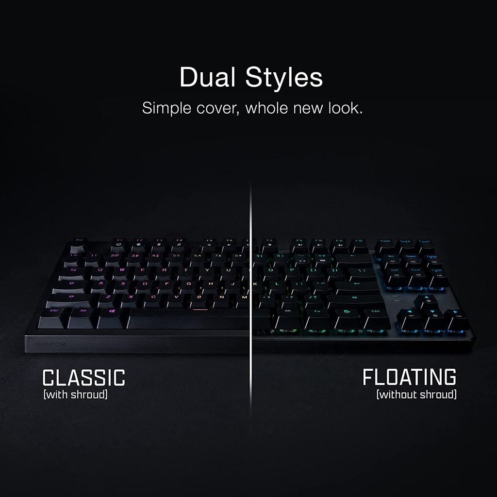 Tecware Phantom Shroud Classic Magnetic Keyboard Cover, for Phantom 87 ...