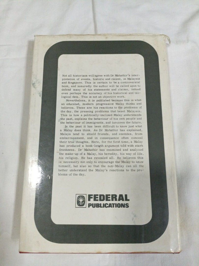 The Malay Dilemma - Mahathir Bin Mohamad, Hobbies & Toys, Books ...