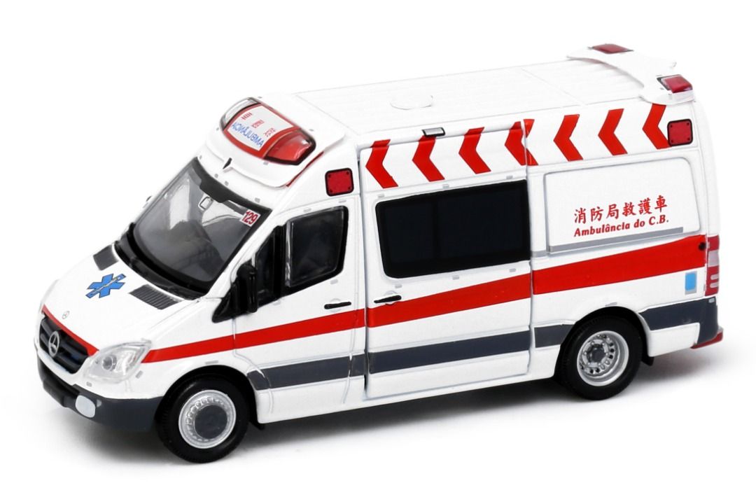 Tiny 城市 合金車仔 - 平治 Sprinter 澳門救護車 (白) | Tiny City Die-cast Model Car ...